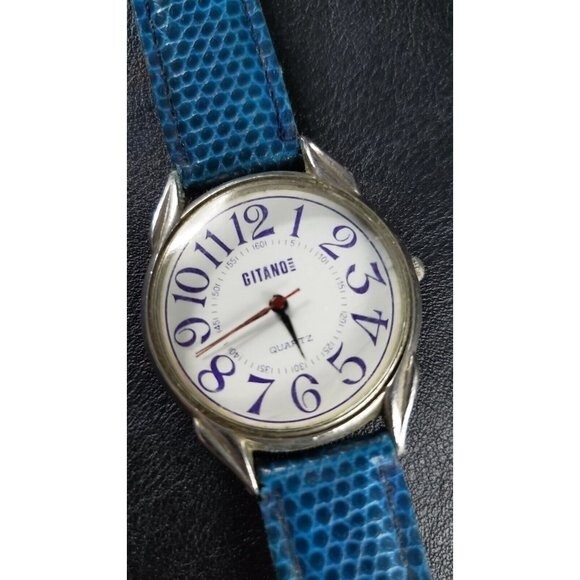 Gitano | Accessories | Vintage Retro 98s 80s Gitano Quartz Blue Womens ...
